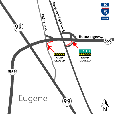 Ramp Closures on Eastbound Beltline Highway