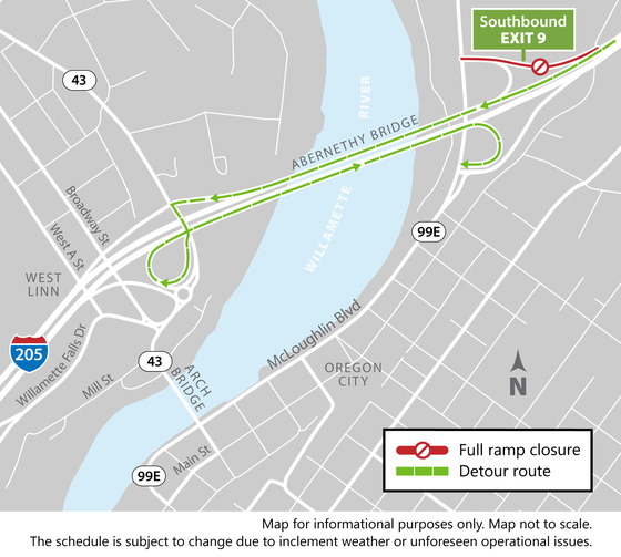 ODOT: I-205 Abernethy Bridge Project - Construction Update for Week of ...