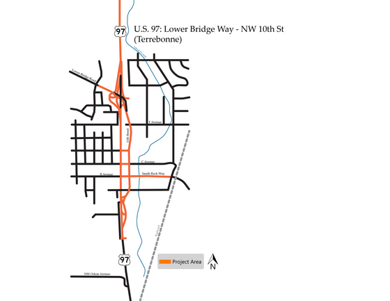 U.S. 97: Lower Bridge Way - NW 10th St. (Terrebonne)