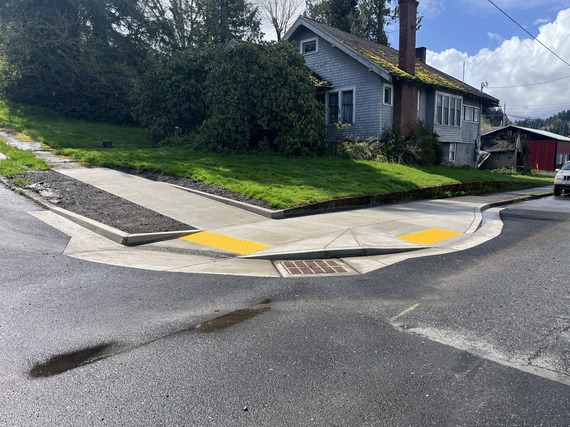 Enjoy the new ADA curb ramps, Rainier!