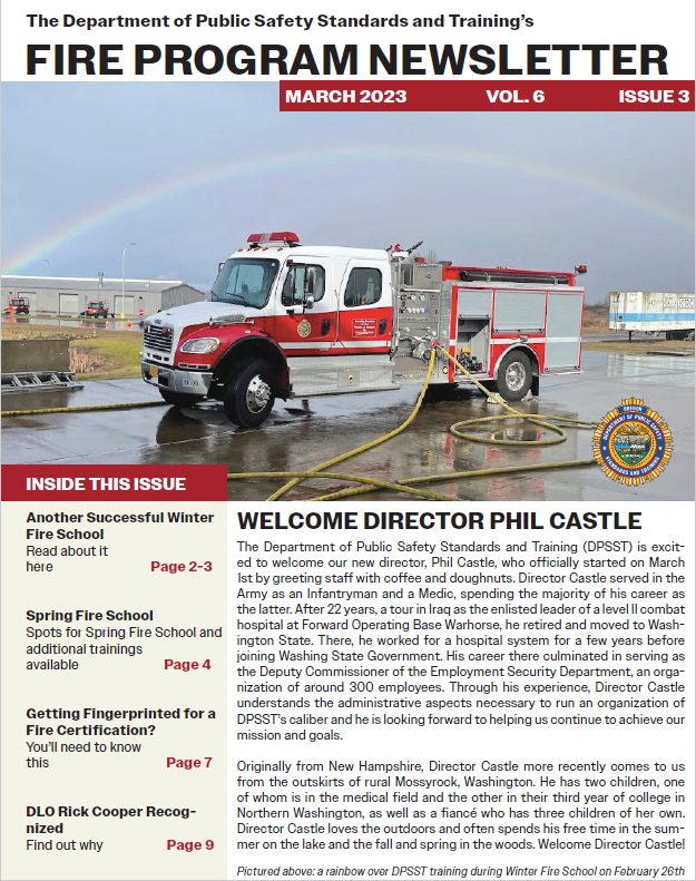 DPSST Fire Program Newsletter