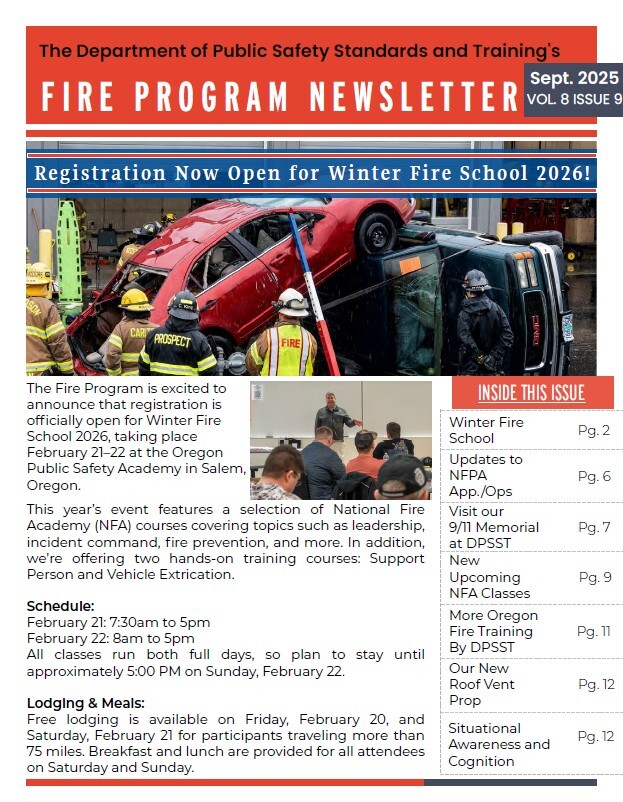 DPSST Fire Program Newsletter