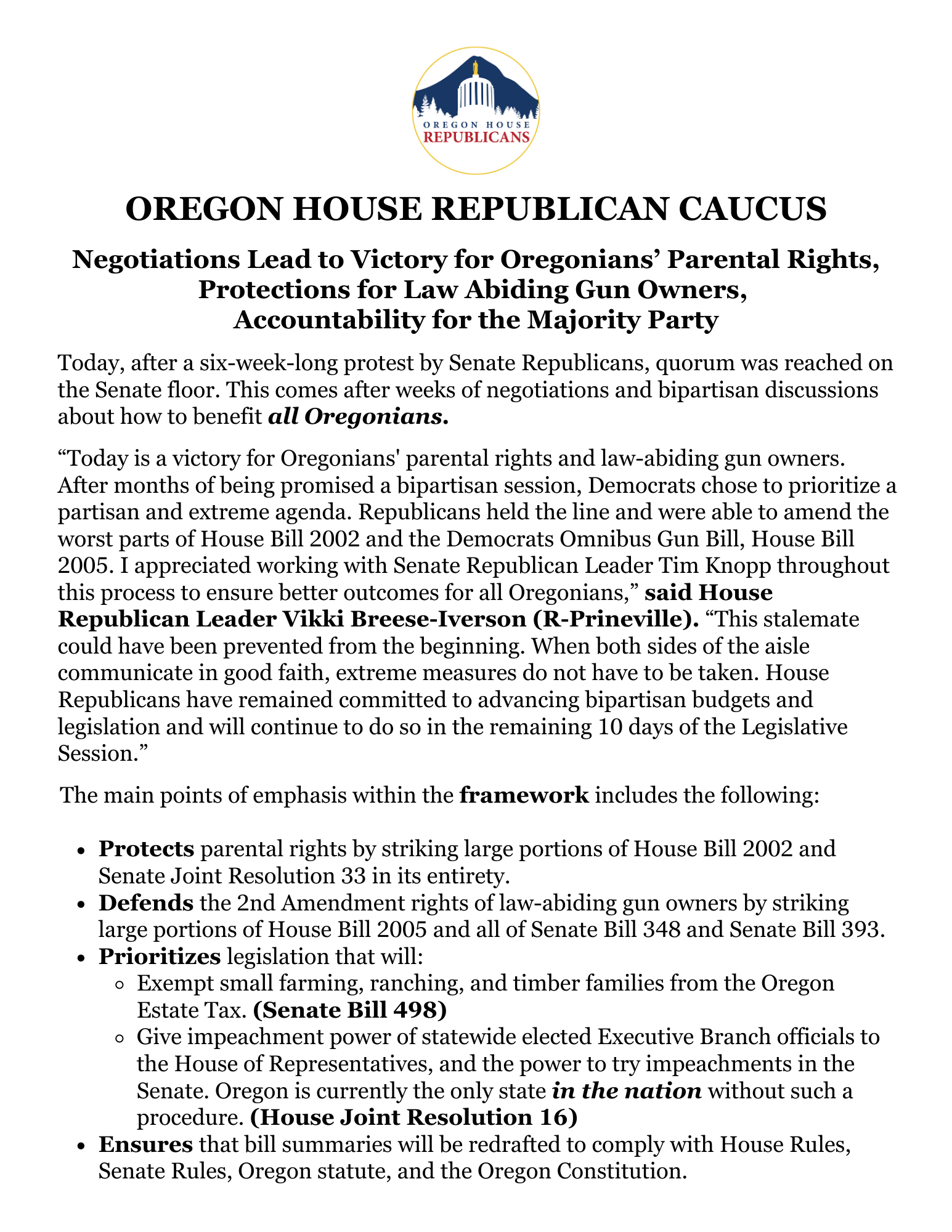 Senate’s Record Walkout Ends