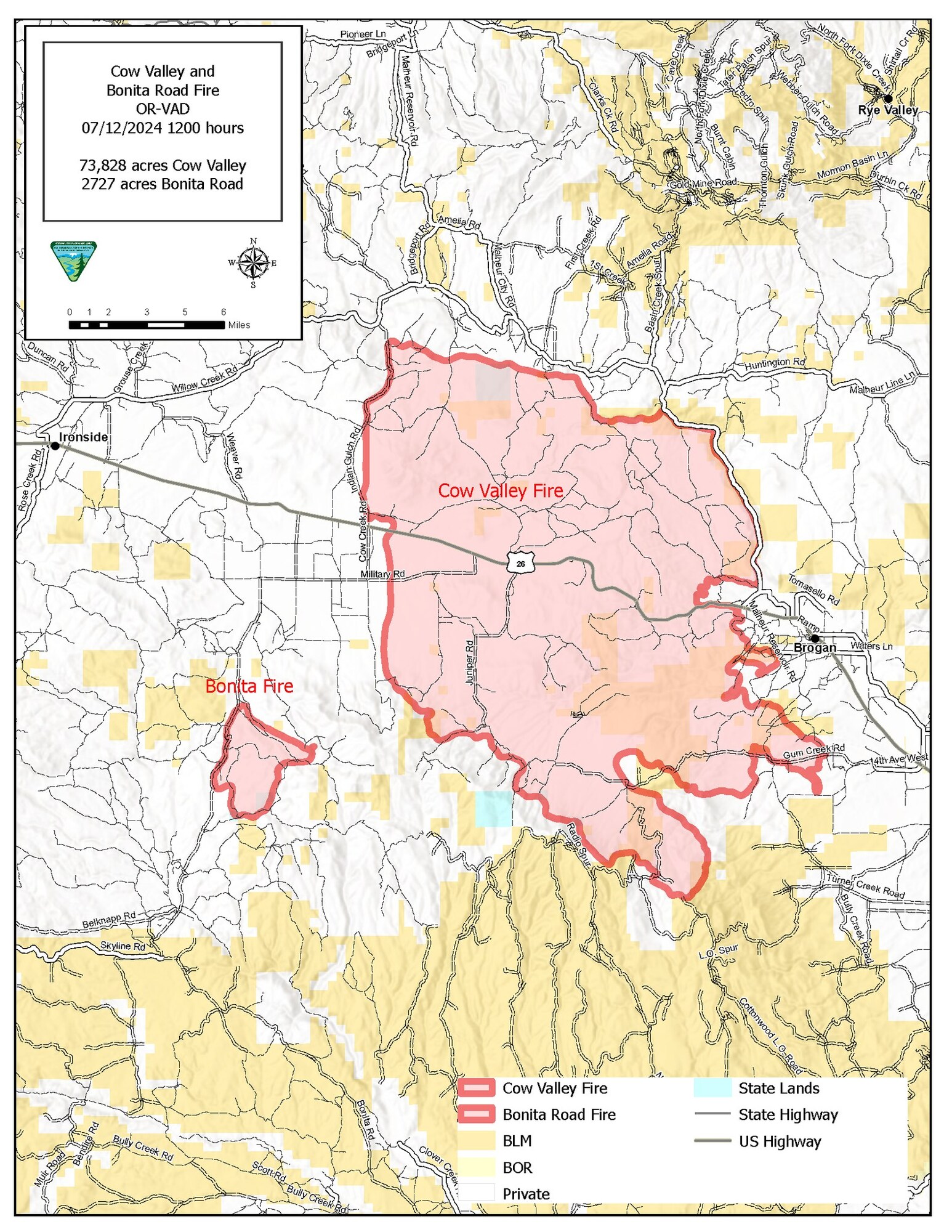 Cow Valley Fire Resources and Updates