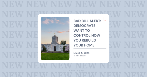 Bad Bill Alert: Democrats Want to Control How You Rebuild Your Home
