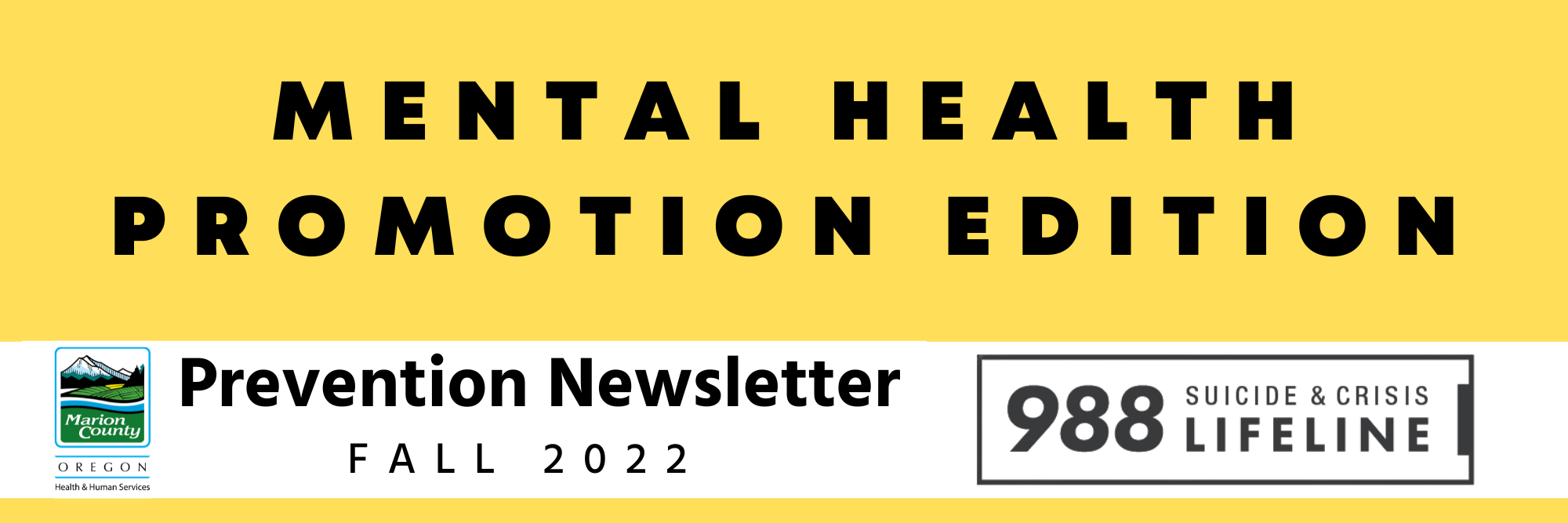 Marion County Prevention Newsletter Special Edition - Fall 2022