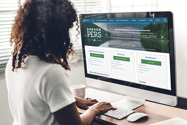 New PERS member website