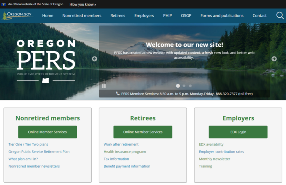 The new PERS website is live