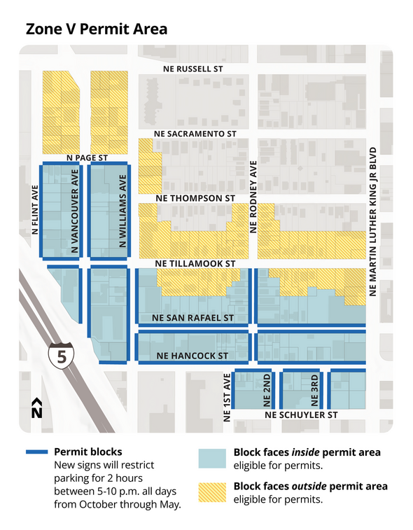 PBOT News Release: New parking time limits, permits in Eliot ...
