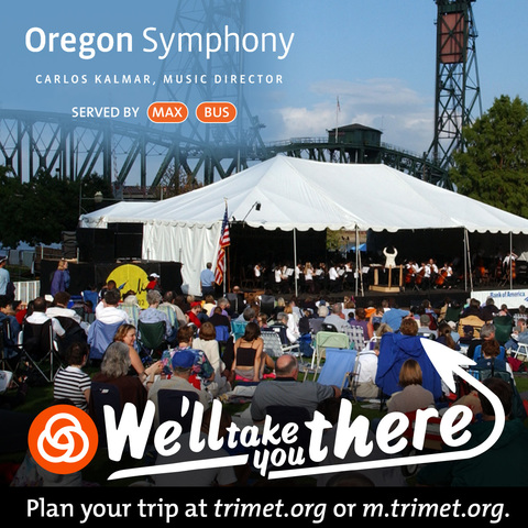 Oregon Symphony Waterfront Concert is August 28