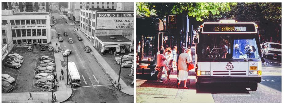 Shuttle buses temporarily replace trains between Gateway Transit Center ...