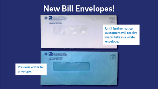 📢Heads up! Water bills are now being mailed in white envelopes. ️