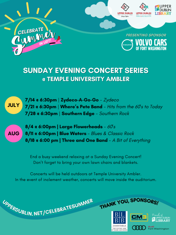 2024 Sunday Evening Concert Series Line-Up