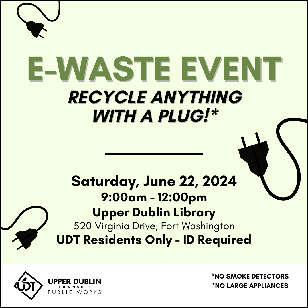 Reminder: E-Waste Event - Saturday, June 22nd