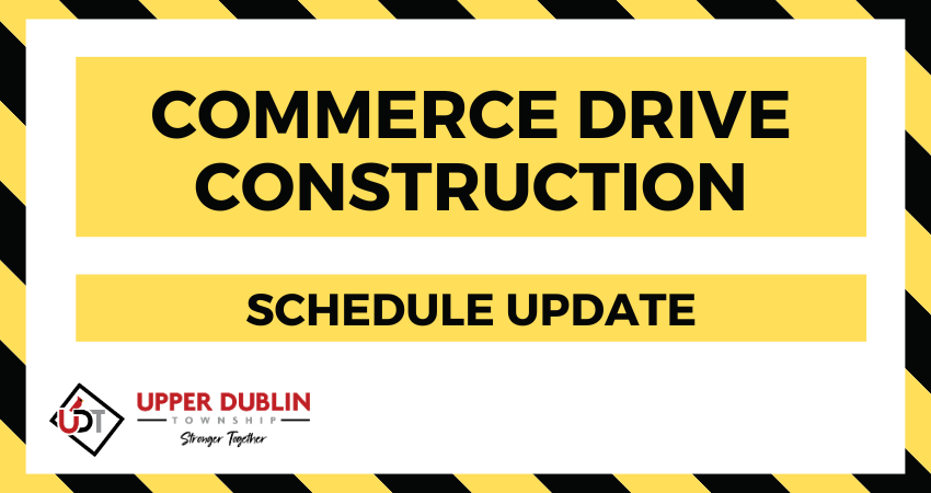 Commerce Drive Construction: New Traffic Pattern