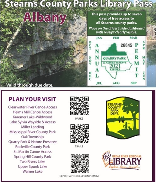 Stearns County Parks Library Pass