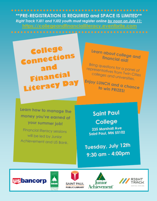 College Connections & Financial Literacy Day - Sign up!