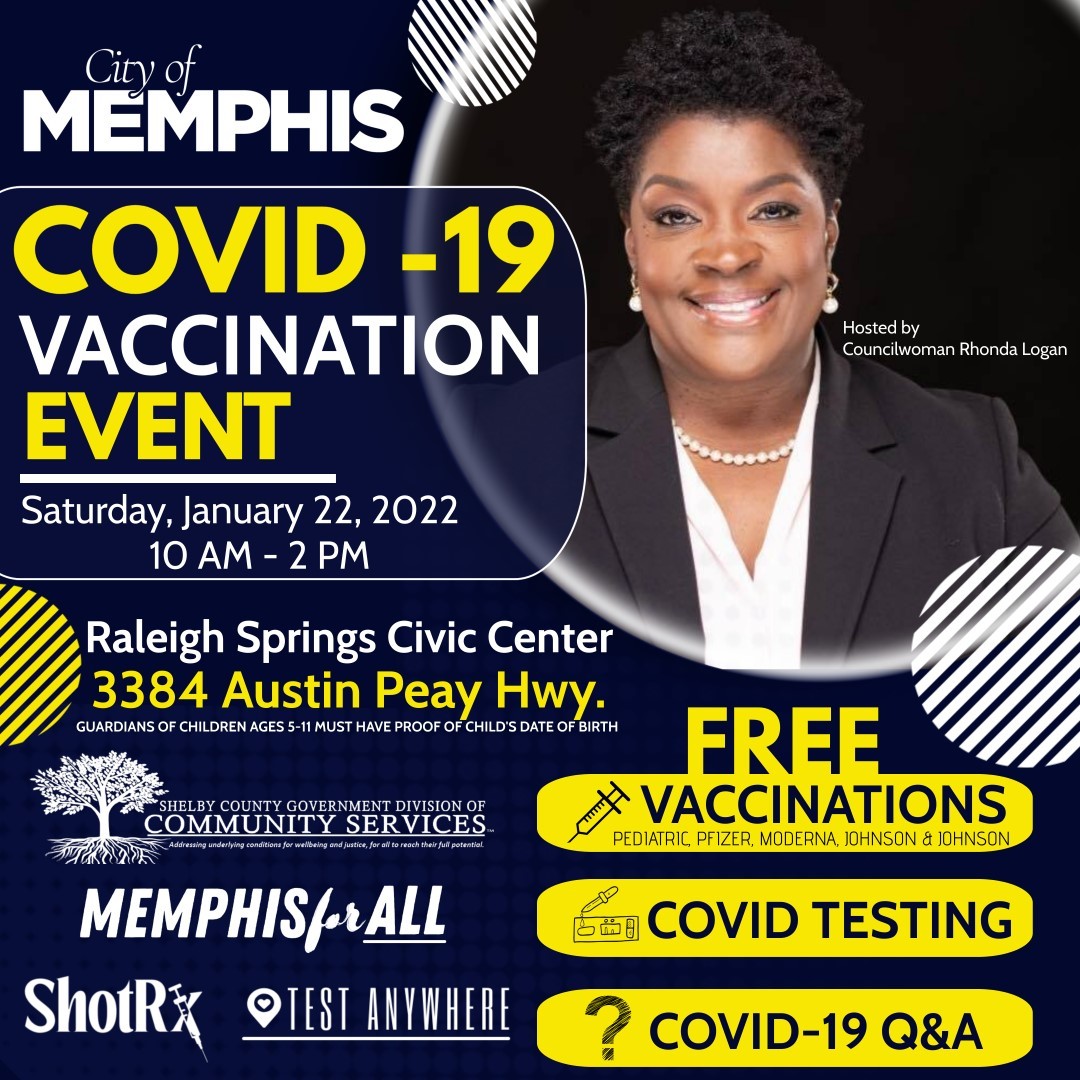 Councilwoman Rhonda Logan Hosting Vaccination Event - January 22, 2022