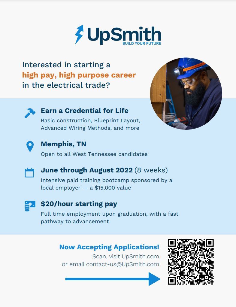 District 3 Announcement: UpSmith 8-Week Paid Training