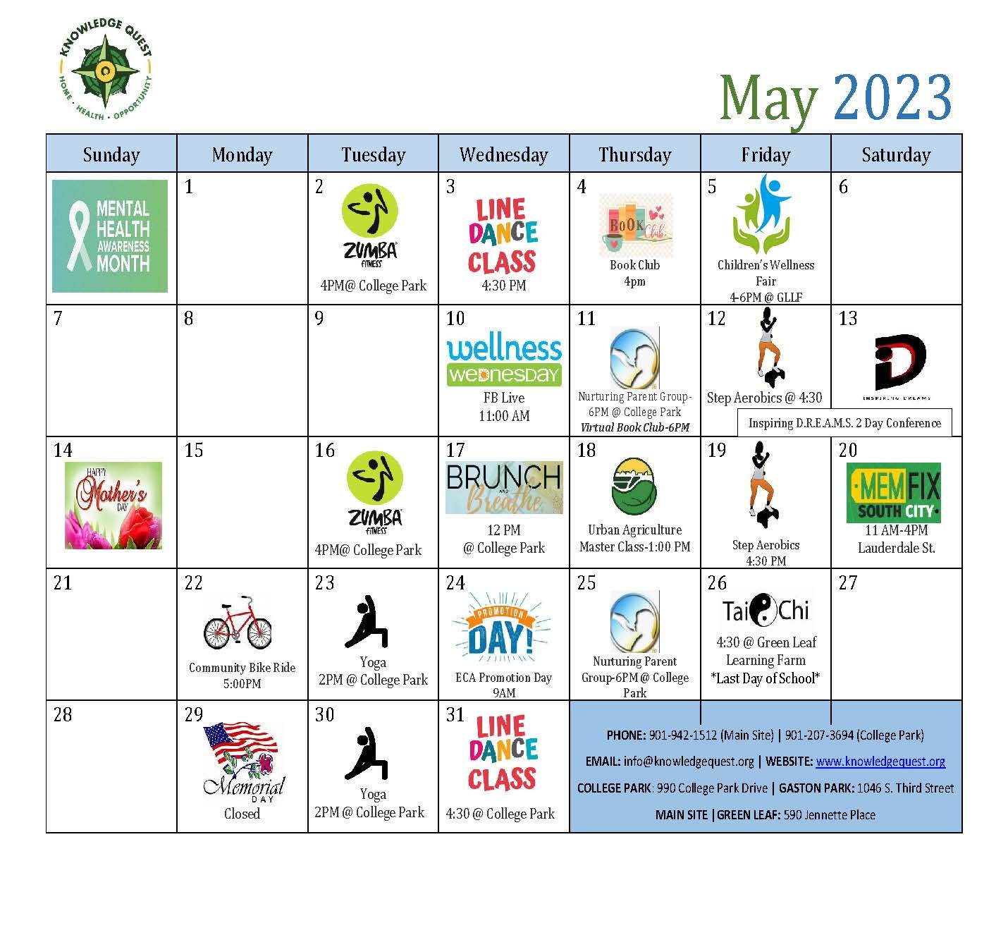 Knowledge Quest May Events