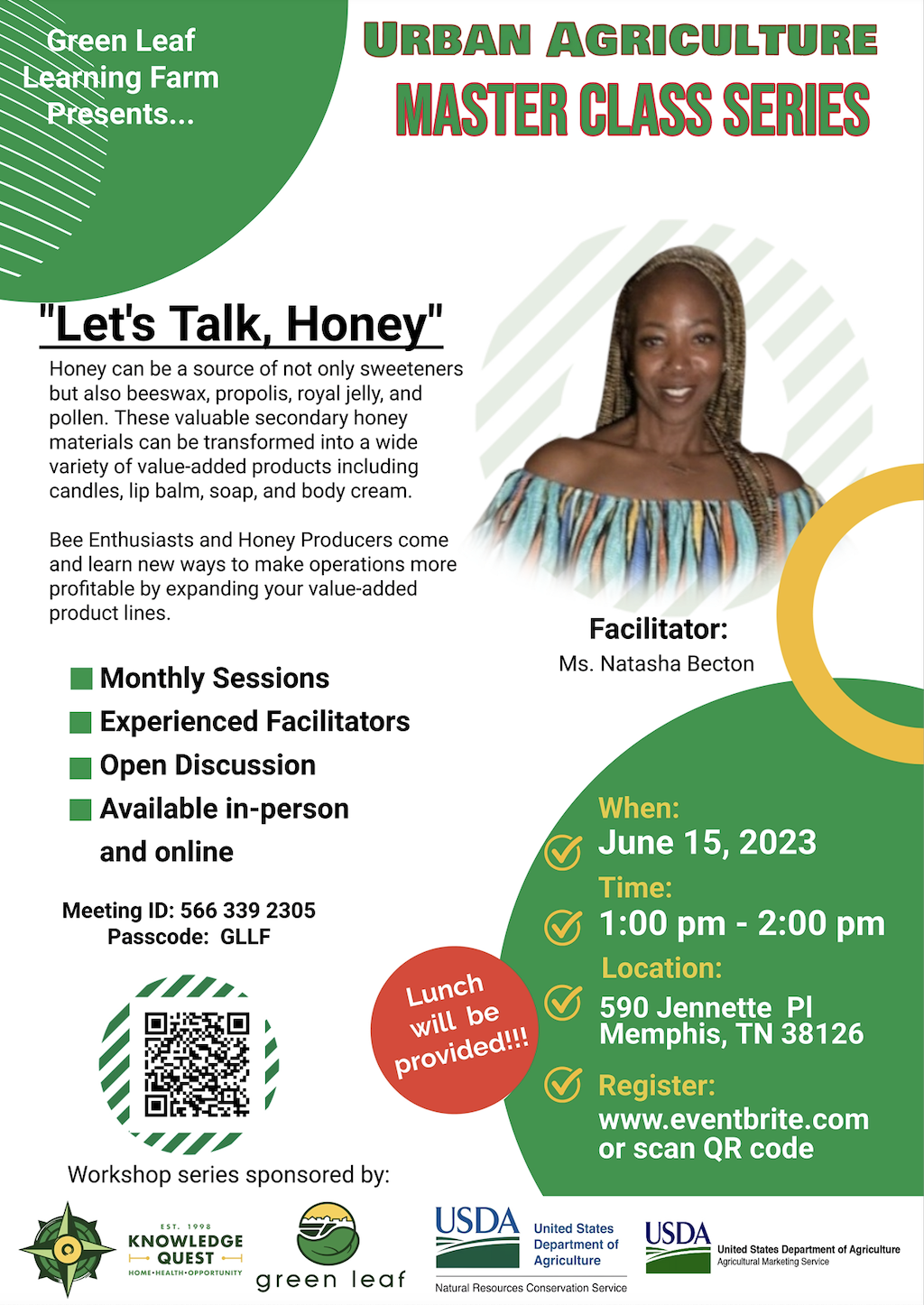 Urban Agriculture Master Class - Let's Talk Honey