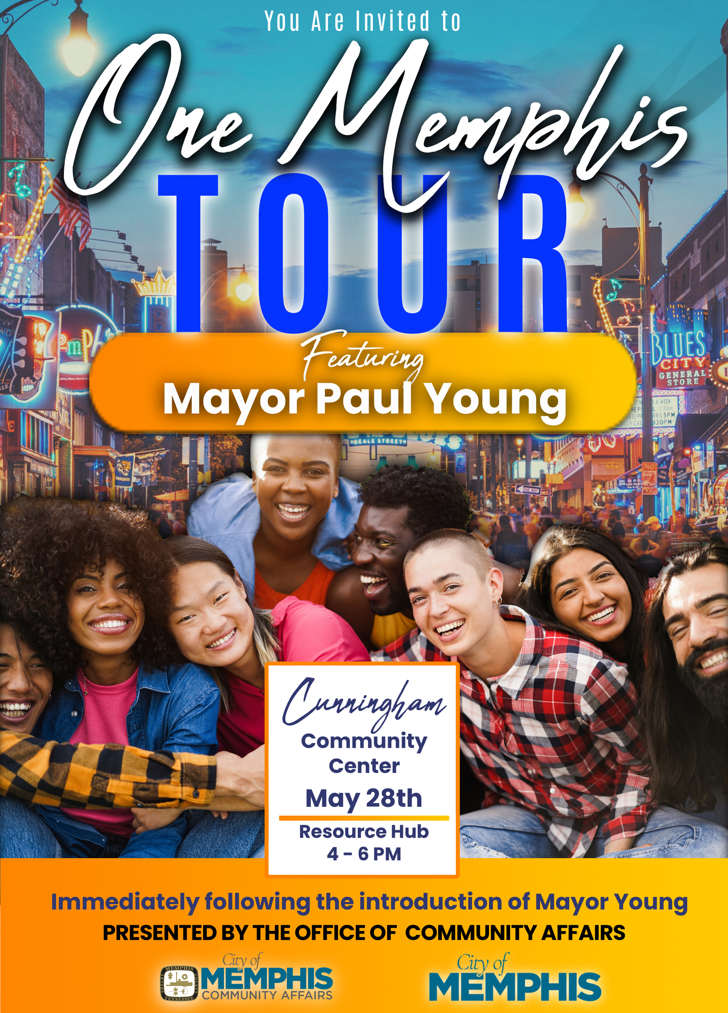 One Memphis Tour with Mayor Paul Young- May 28 - 6PM at the Cunningham ...