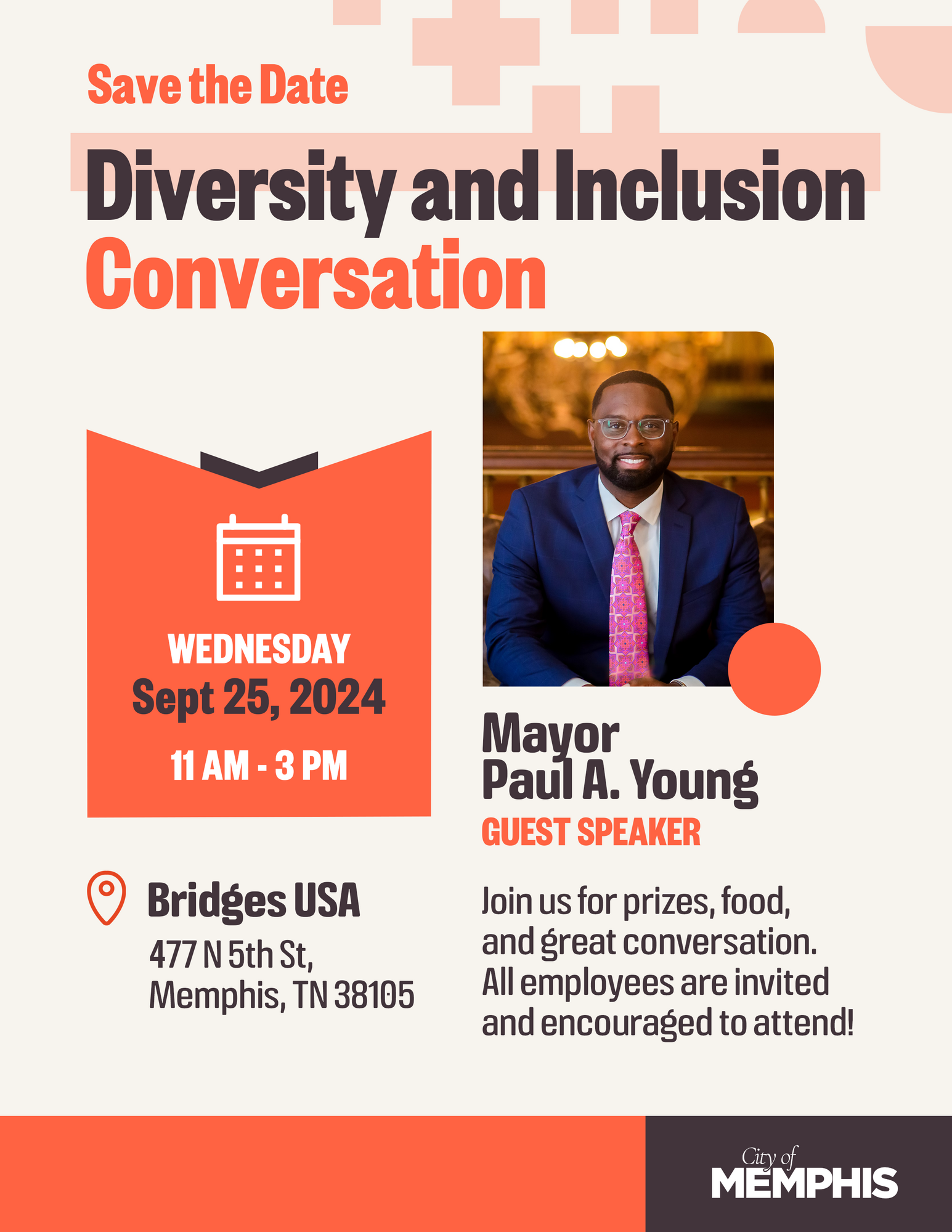 Save the Date - Diversity and Inclusion Conversation - Mayor Paul Young ...