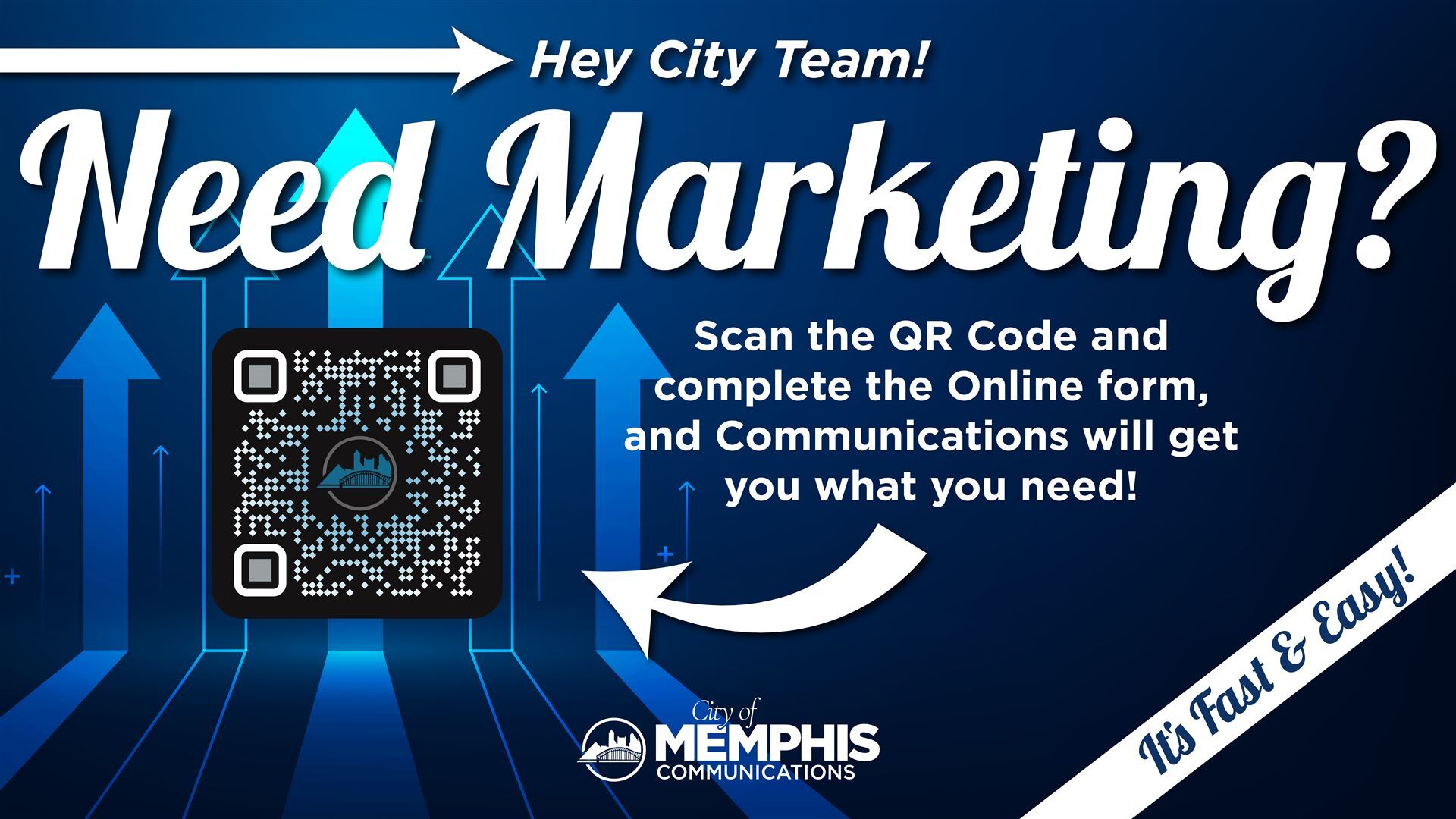 Need Marketing? Scan the QR Code -City of Memphis Communications can ...