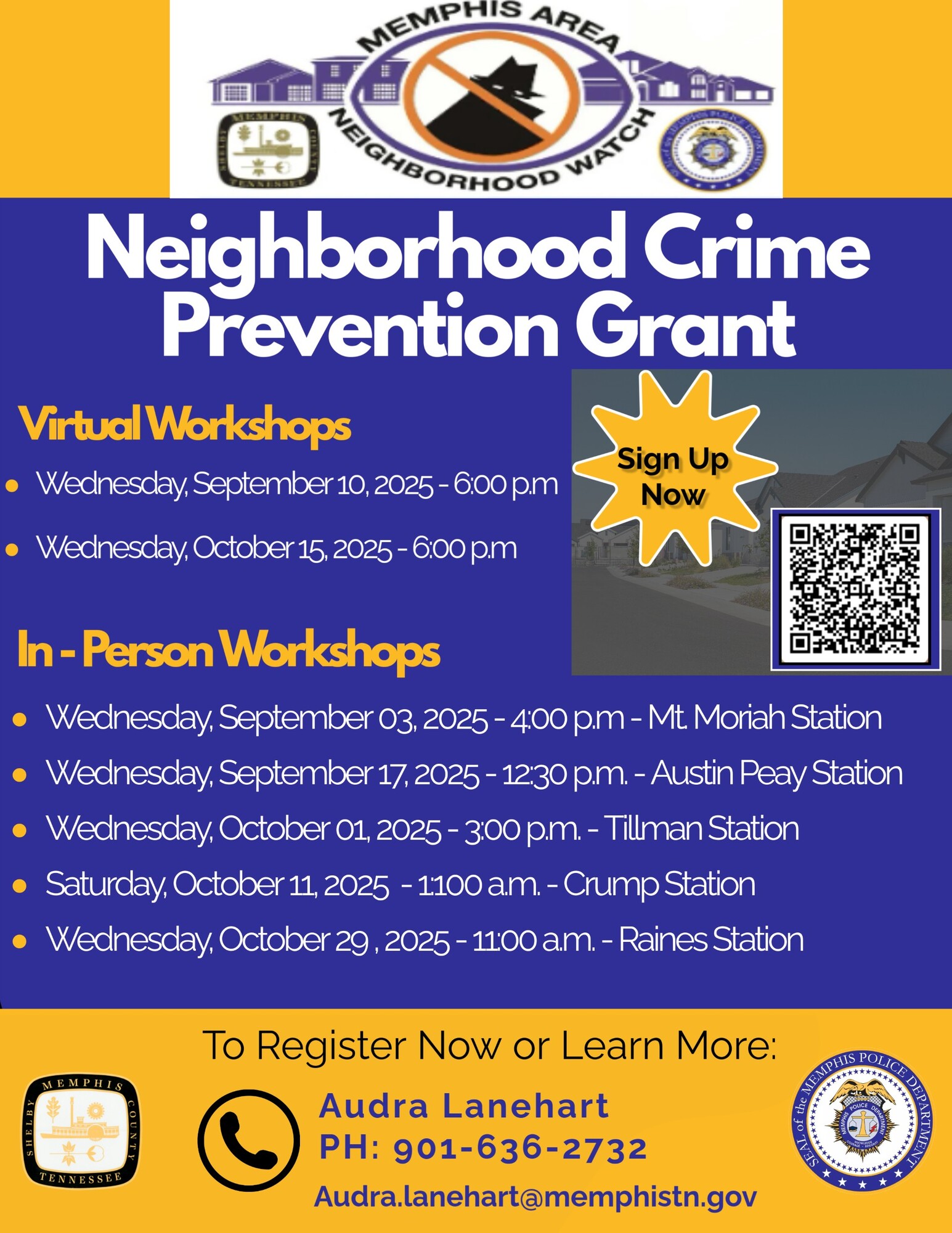 Round 24 Neighborhood Crime Prevention Grant
