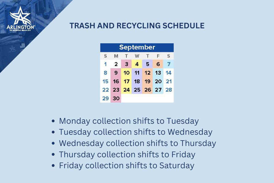 Trash & Recycling Residential Collection Schedule