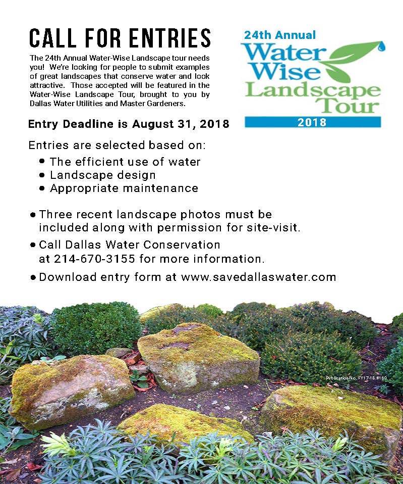 Call for Entries: 24th Annual Water Wise Landscape Tour