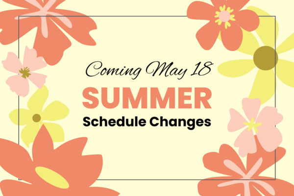 Minor DCTA Schedule Changes Coming May 2021