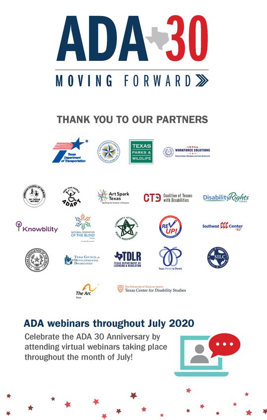 Celebrate the Americans with Disabilities Act (ADA) with Texas this July!