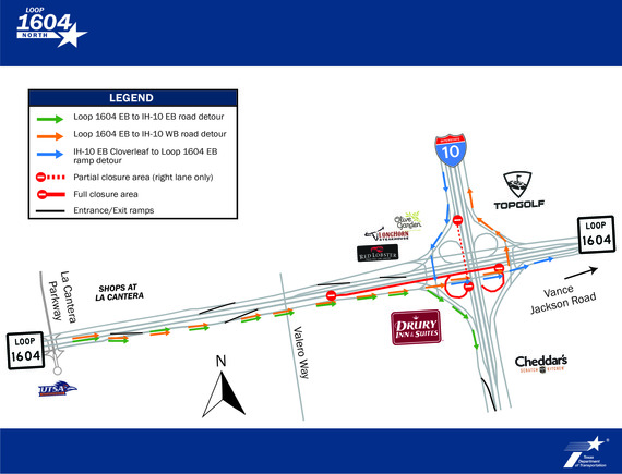 Loop 1604 North Expansion Project | Major Closure Notice
