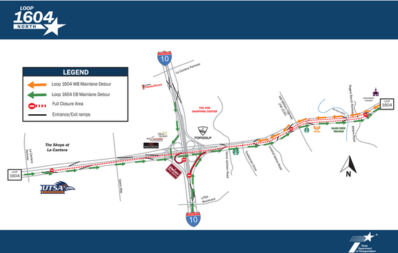 Loop 1604 North Expansion Project | Major Closure Notice