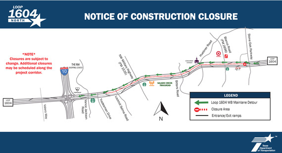 Loop 1604 North Expansion Project | Closure Notices