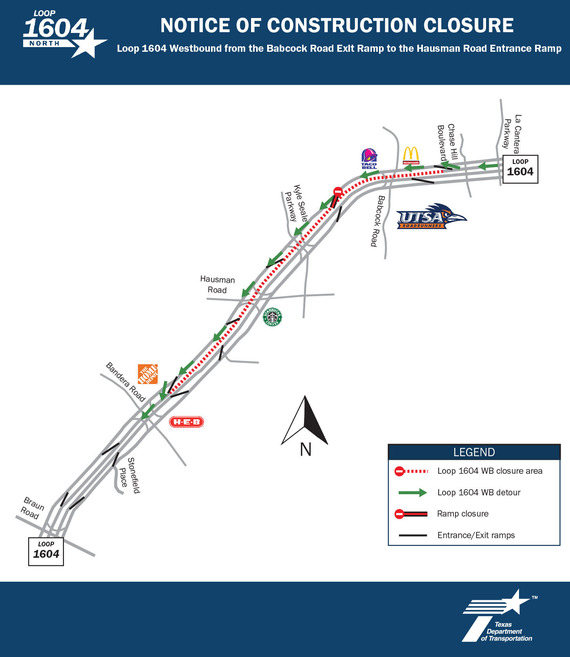 Loop 1604 North Expansion Project | Friday Night Closure (10/18/24): WB ...