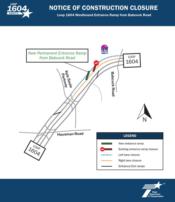 Loop 1604 North Expansion Project | *CORRECTED GRAPHIC* New Ramp ...