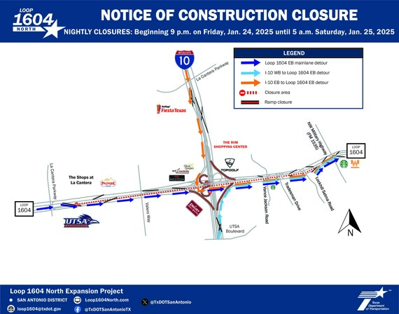 Loop 1604 North Expansion Project | *UPDATED* Weekend Closures at Loop ...