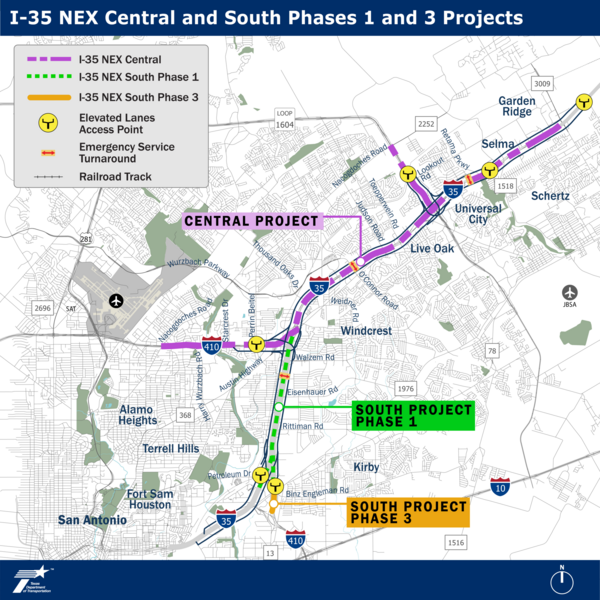 I-35 NEX Project | Lane closures for June 29 - July 3, 2025