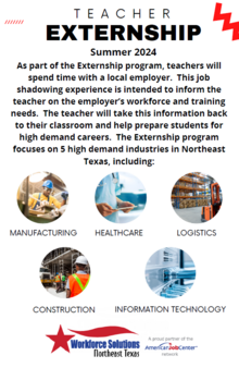 Teacher Externship Applications Now Open