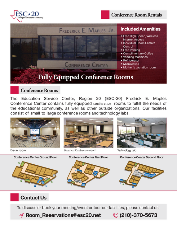 Conference Center Room Rentals