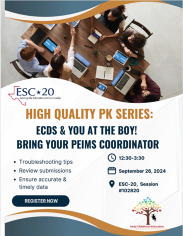 Early Childhood Data System (ECDS) Submission Requirements