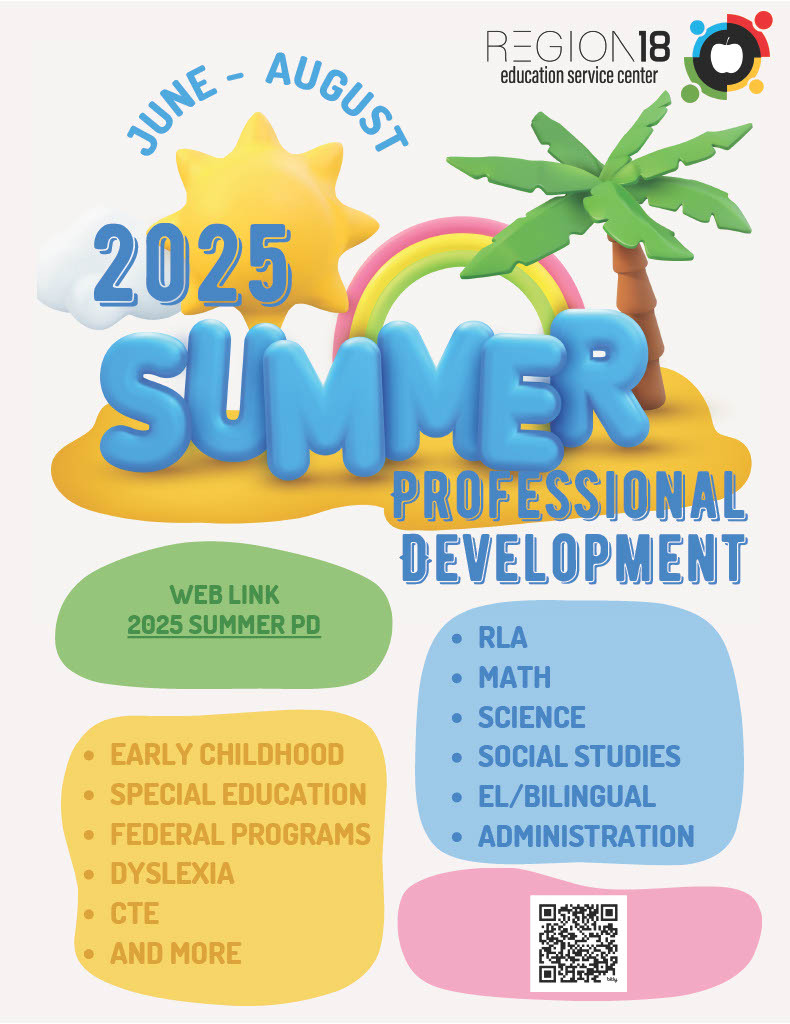 Region 18 2025 Summer Professional Development