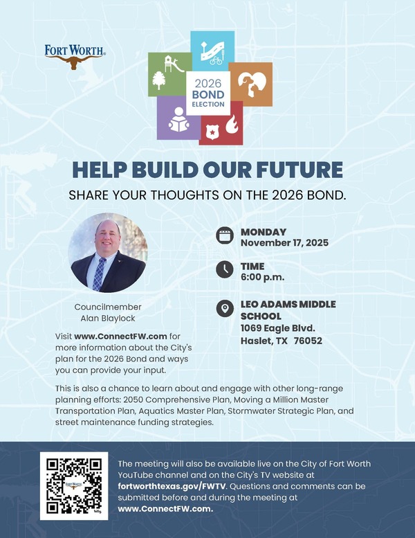 District 10 ~ "Urgent - Help Build North Fort Worth's Future" - 2026 ...