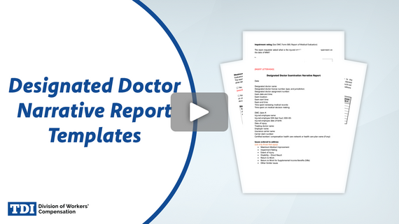 DWC releases DD narrative report templates