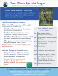 TPWD Texas Waters 2024 Webinar Series