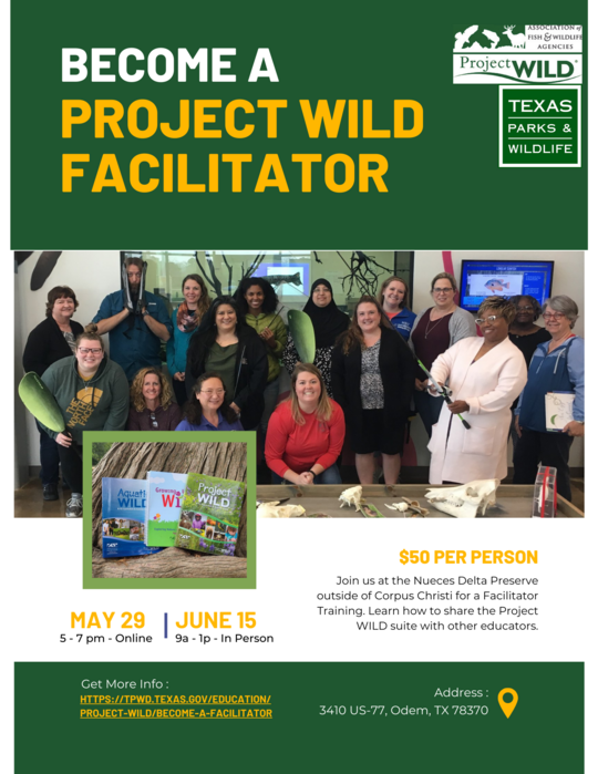 Upcoming WILD Workshop Opportunities