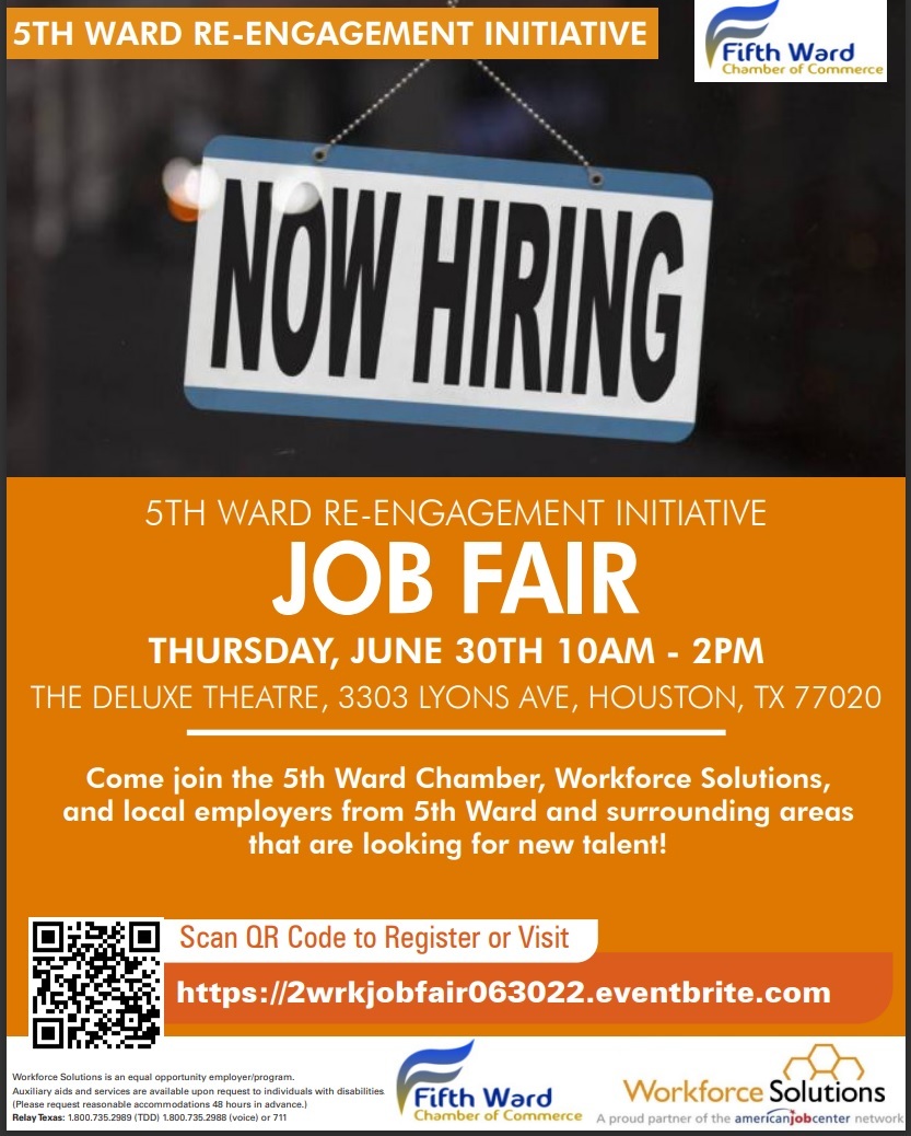 5th Ward Re-Engagement Initiative Resource and Job Fair