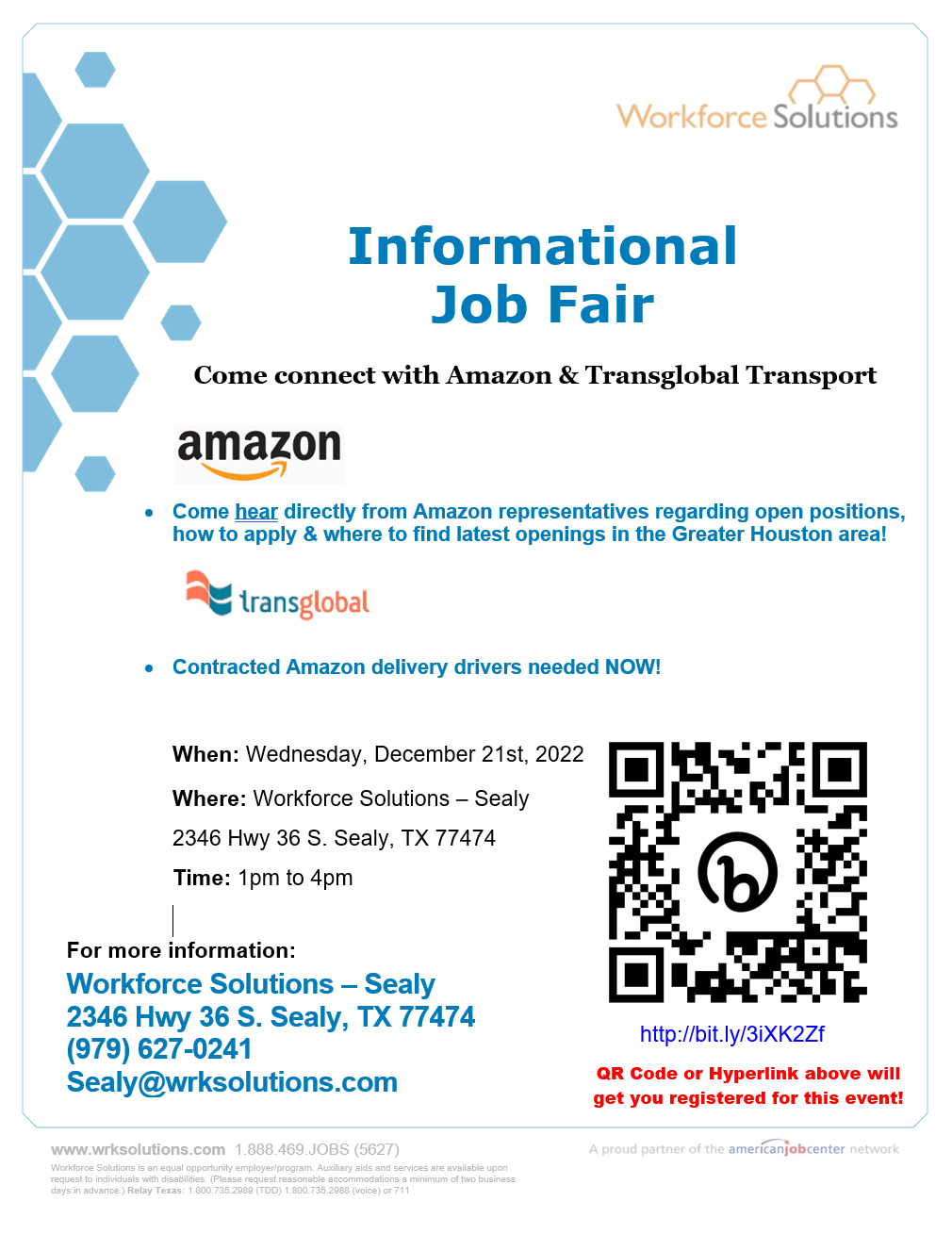 Sealy Informational Job Fair